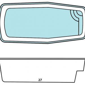 Roman - 13x30x3-6' - Nomad Pools