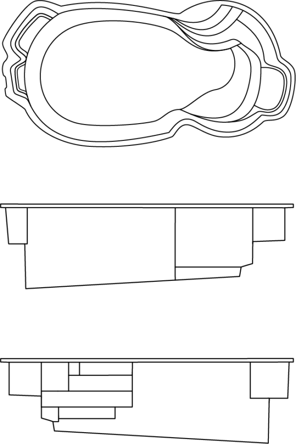 Millennium - 12x25x3-5.5' - Nomad Pools